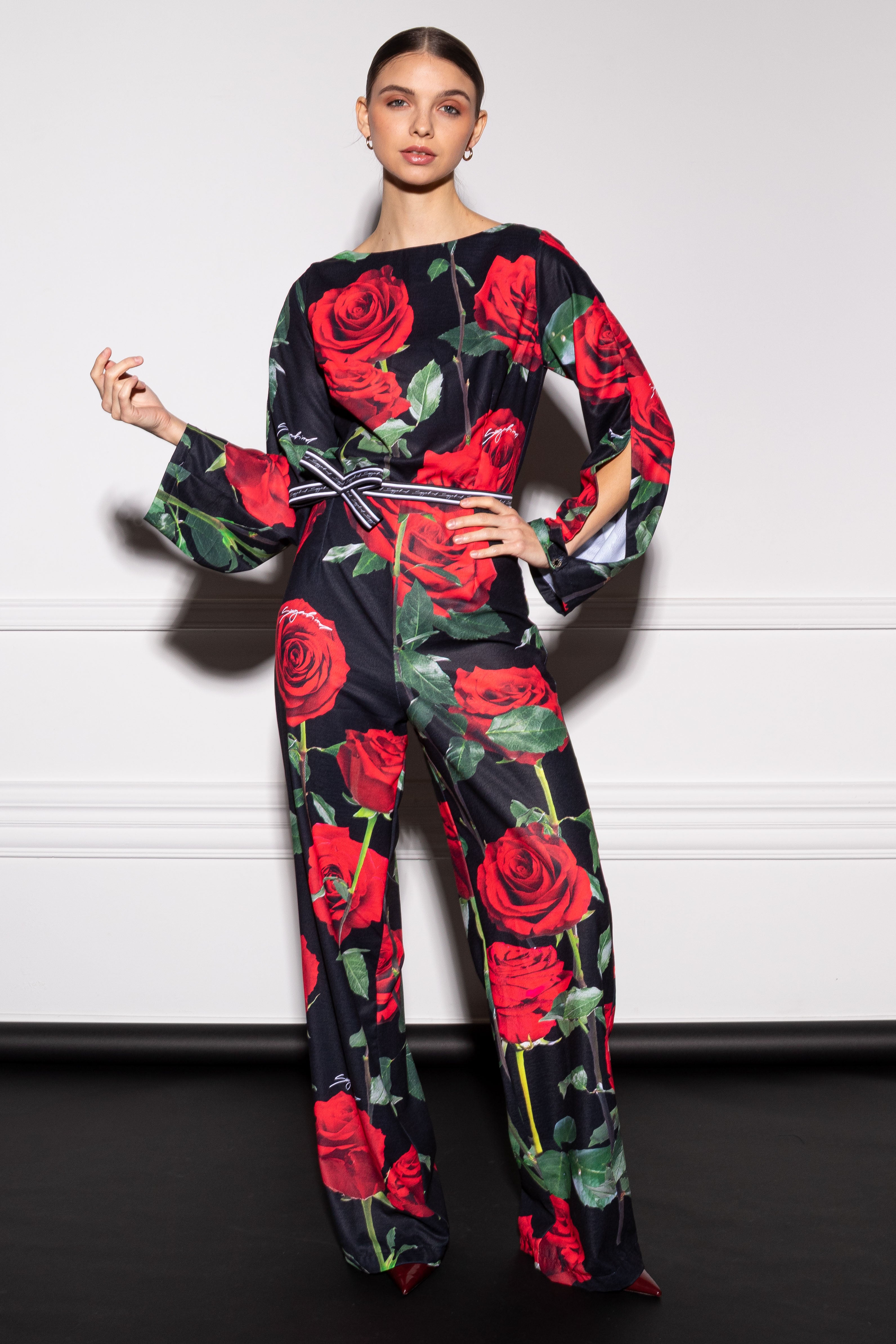 Sylvy Dotty Rose jumpsuit – Sugarbird